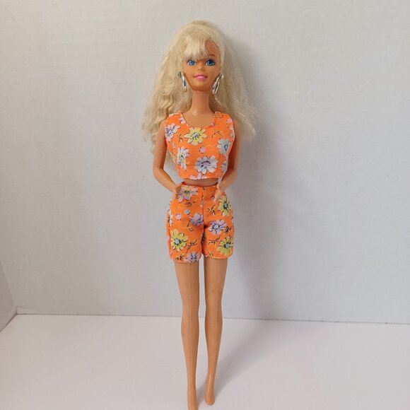 Mattel | Toys | Barbie Favorite Orange Color Doll With Extra Clothes ...